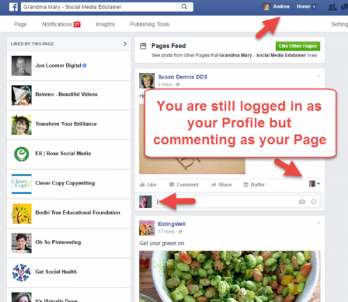 Facebook Changes: Log In as Your Page and Like Other Pages