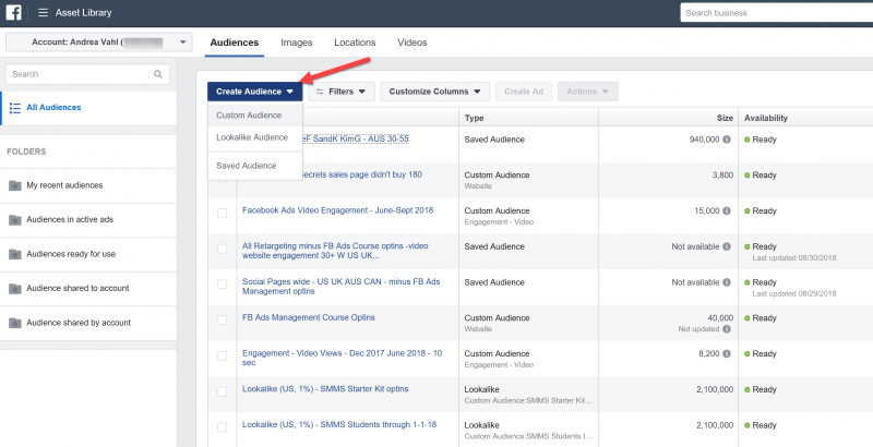 7 Facebook Custom Audiences to Create Right Now - Andrea Vahl